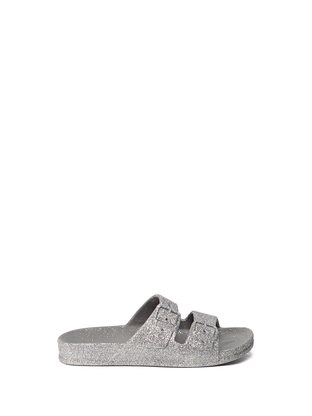 Cacatoes Do Brasil Candy Scented And Sparkly Flat Sandals In Gray ...