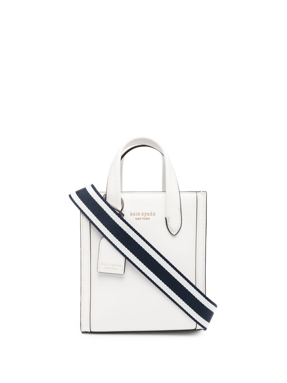 Kate Spade Manhattan Mini Tote Bag In Bianco | ModeSens