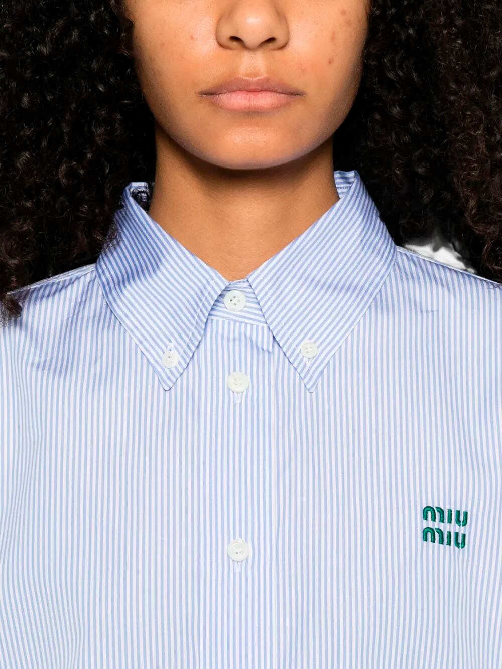miu miu cropped shirt available on Spinnaker - 56953